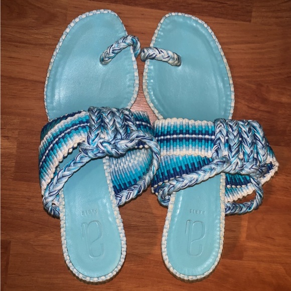 Antolina | Shoes | Antolina Paris Womens Stripe Toe Loop Braided Knit ...